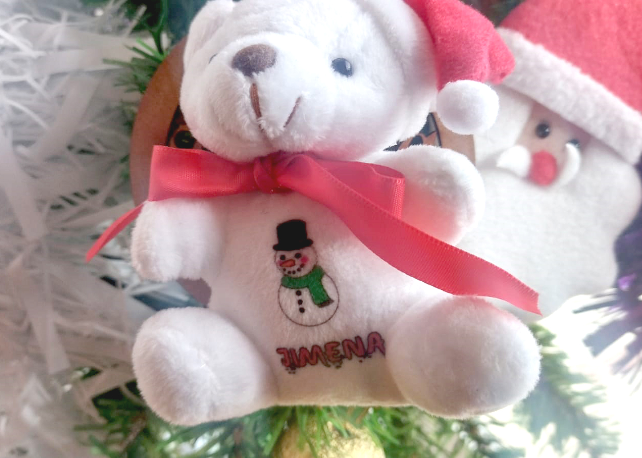 Osito personalizado para arbol de Navidad » Regalos personalizados